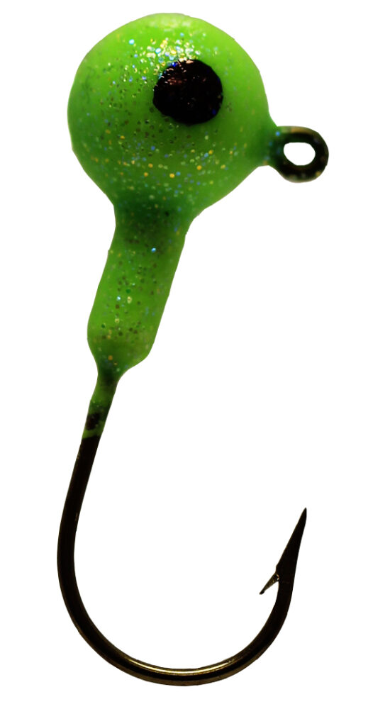 Crystal Floating Jigs - Green Chartreuse Crystal - Size 1/0 Hook