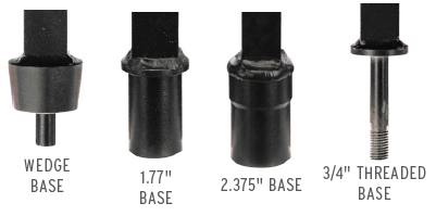 Compact Rod Rack - 3/4" Threaded Base