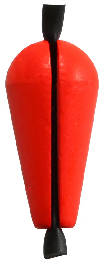 Slit Teardrop Floats - FL. ORANGE 1 Inch