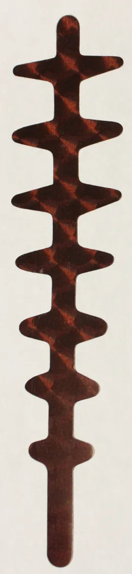 Ladder Back Stickers-Style 17-Black Scale