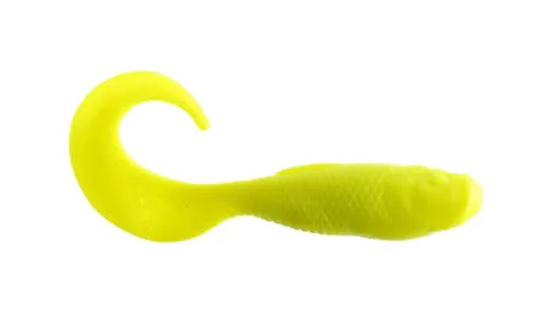 Gulp Jigging Grub - Chartreuse - Size 2"
