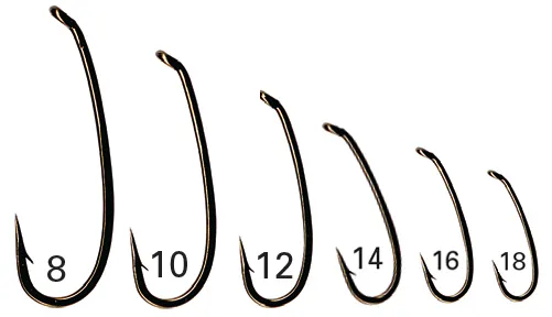 1760 2X Heavy Curved Nymph Hooks size 12