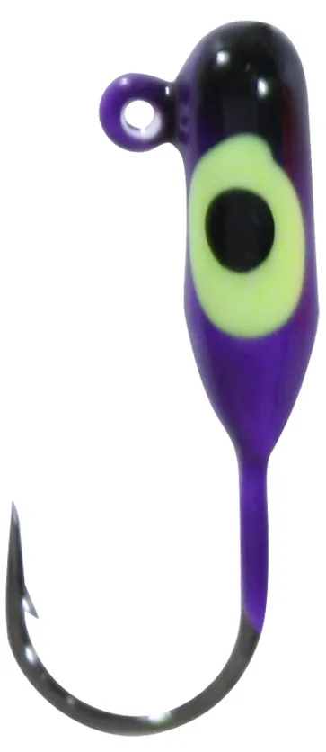 Steelhead Jigs-Sz 6-PURPLE & BLACK SPLASH
