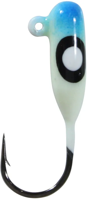 Steelhead Jigs-Sz 6-GLOW & BLUE SPLASH