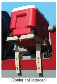 Transom Mount Cooler Brackets - Tan